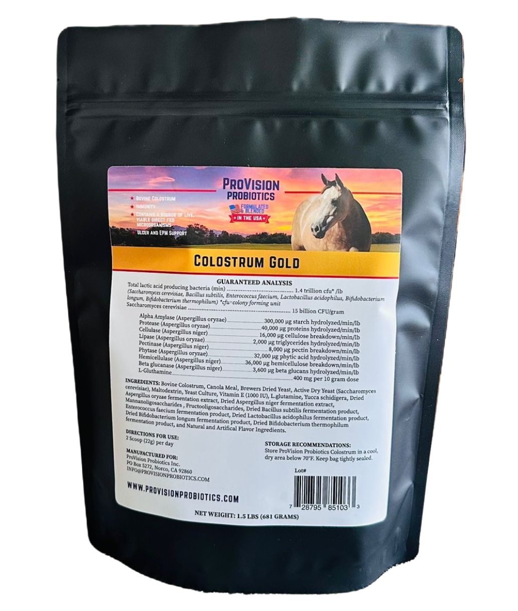 Equine Colostrum & Probiotic Supplement | Colostrum Gold – Provision ...